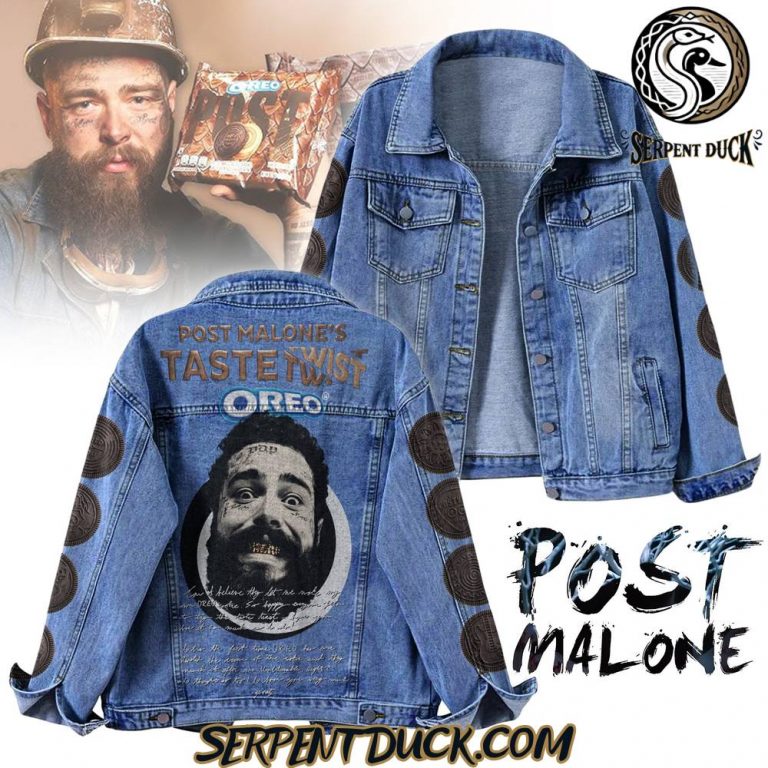 Post Malone Tastle Twist Oreo Denim Jacket - Serpentduck